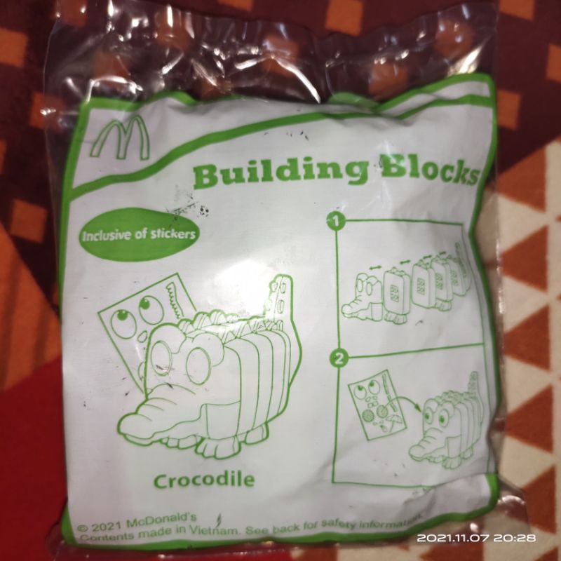Crocodile Building Blocks Happy Meal Mcdonalds | Shopee Malaysia