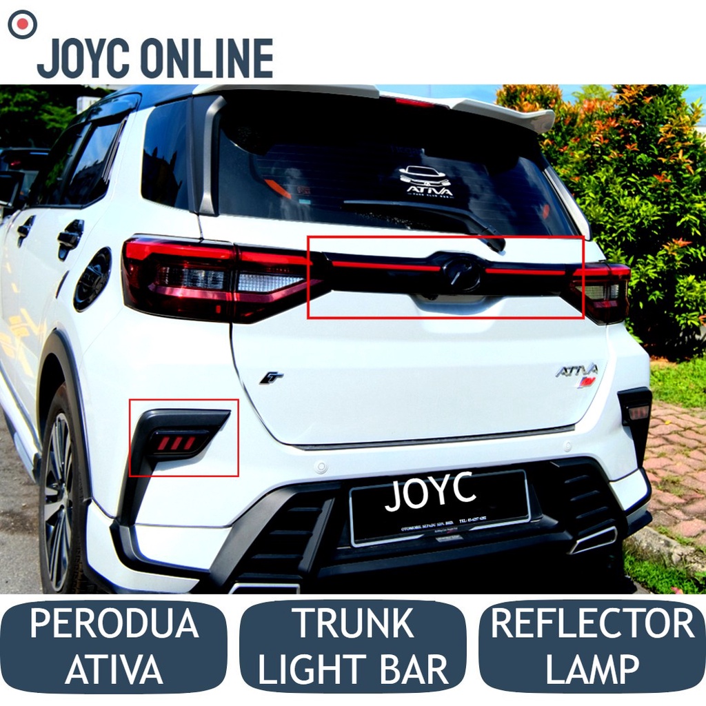 PERODUA ATIVA Rear Trunk Rear Bonnet Garnish Running Light Welcome Mode ...