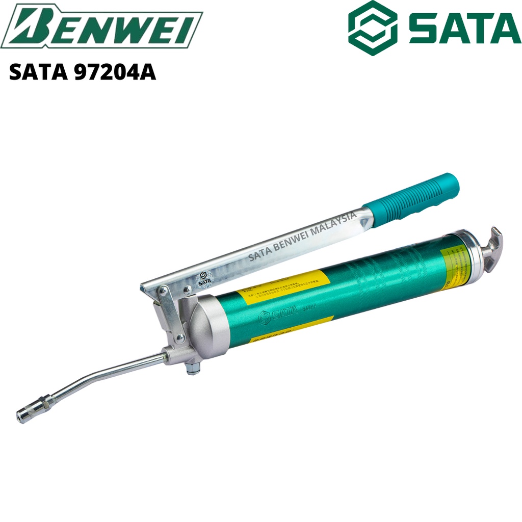 SATA 97204A NEW AIR VENT VALVE GREASE GUN 600CC / MANUAL GREASE PUMP ...