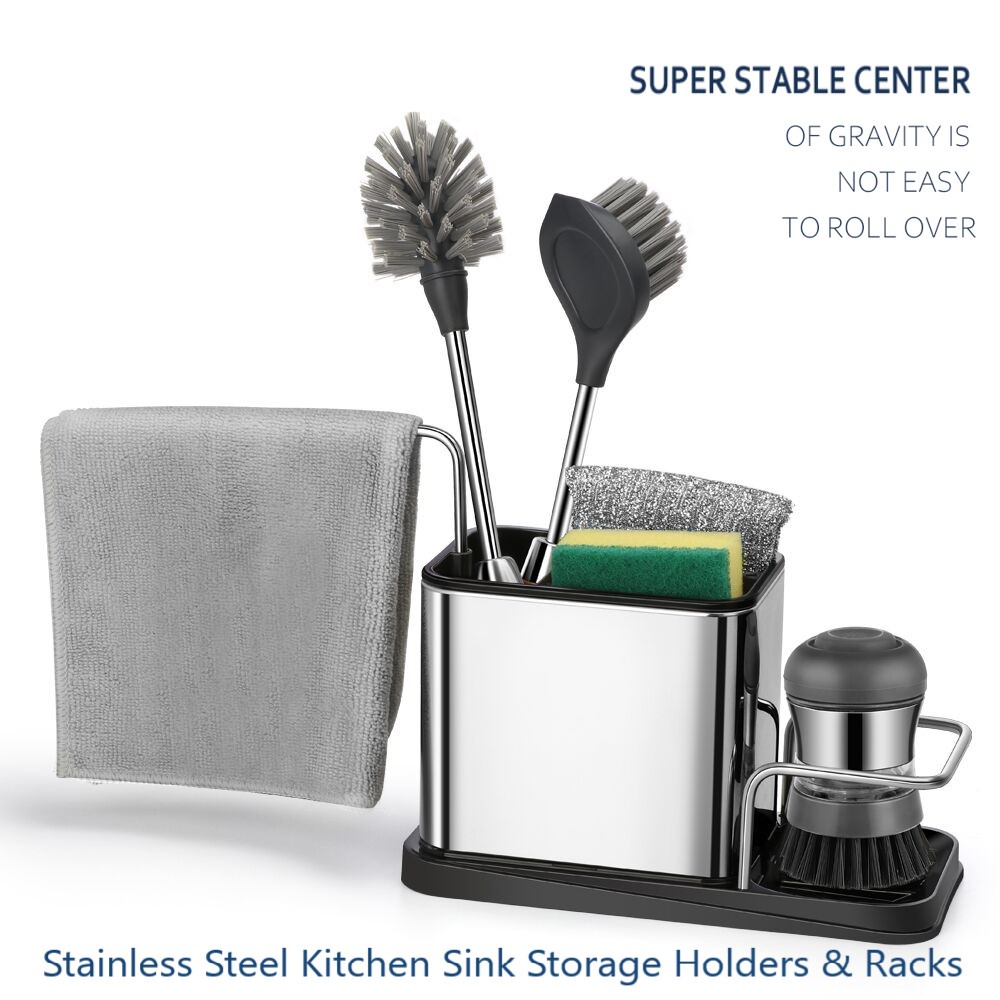 Littlebox 304 basket towel hanging Stainless Steel Kitchen Sink ...