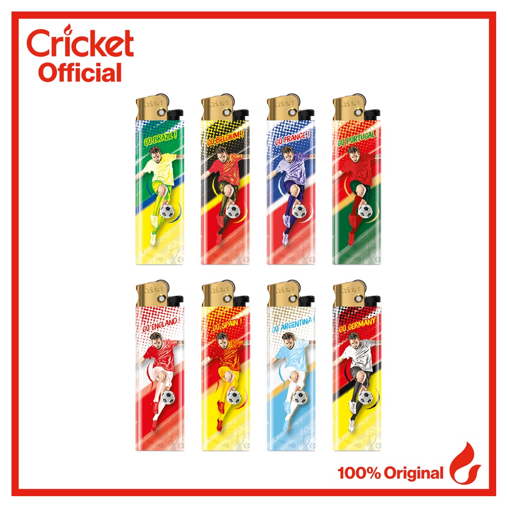 Cricket Lighters Limited Edition Football Series (8 Pcs) | Shopee Malaysia