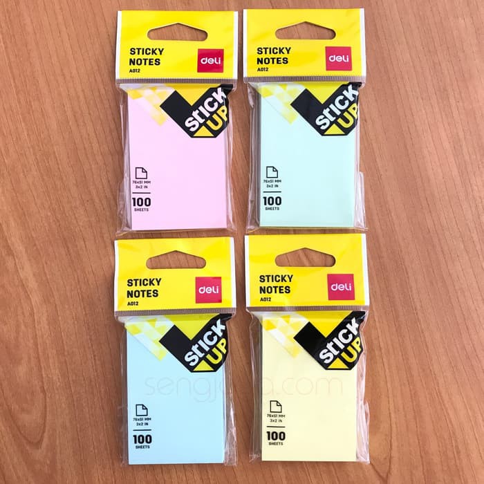 Deli Sticky Notes 3x2 100 Sheets/colour | Shopee Malaysia