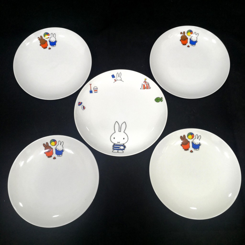 5 X Lawson Miffy collectible plate set | Shopee Malaysia