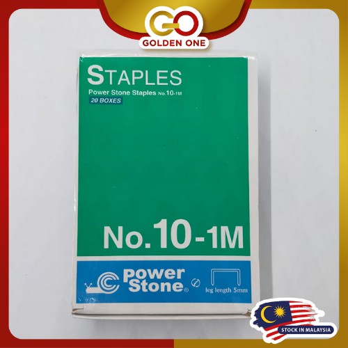 【1BOX=20 SMALL BOX ! ! !】POWER STONE STAPLES BULLET NO.10-1M 1BOX ...