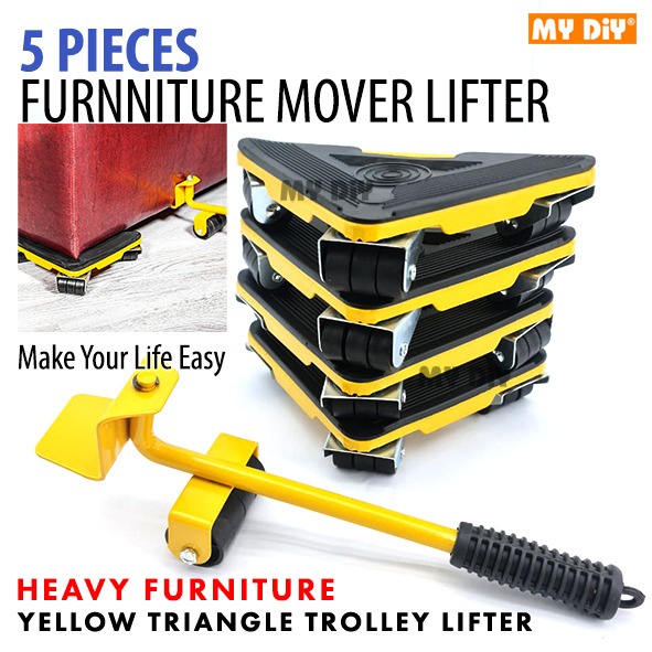 MYDIYHOMEDEPOT - Heavy Furniture Lifter Mover 5pcs Heavy Duty Lifter ...
