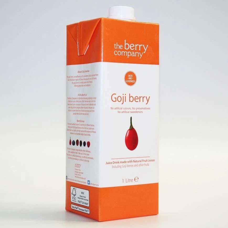 The Berry Company Goji Berry Juice Blend with Passion fruit and Ginseng ...