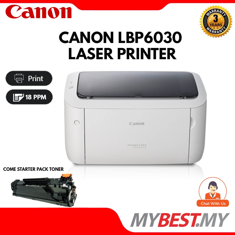 Canon LBP6030 / LBP6030w Mono Single Function wifi Laser Printer | Shopee Malaysia