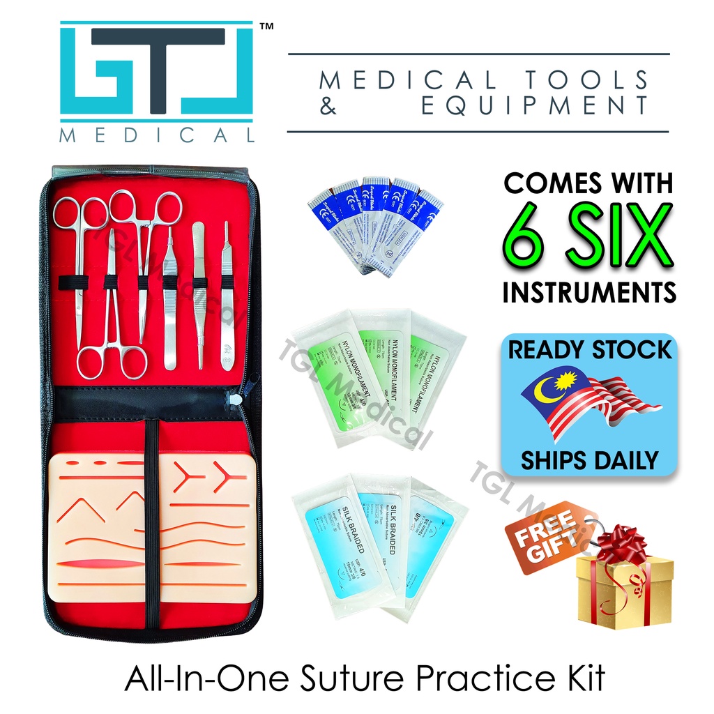 【Free Gift】TGL Medical Suture Practice Kit All-Inclusive Suture Kit ...
