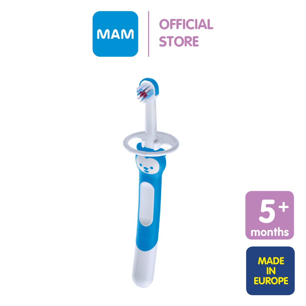 MAM Training Toothbrush for Babies, With Safety Shields, Ideal for ...