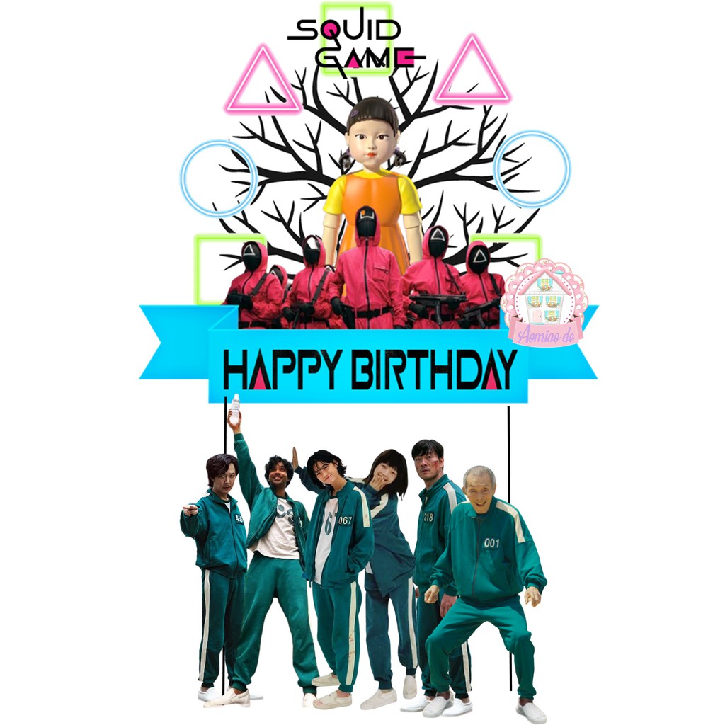 Squid game Cake Topper | Shopee Malaysia