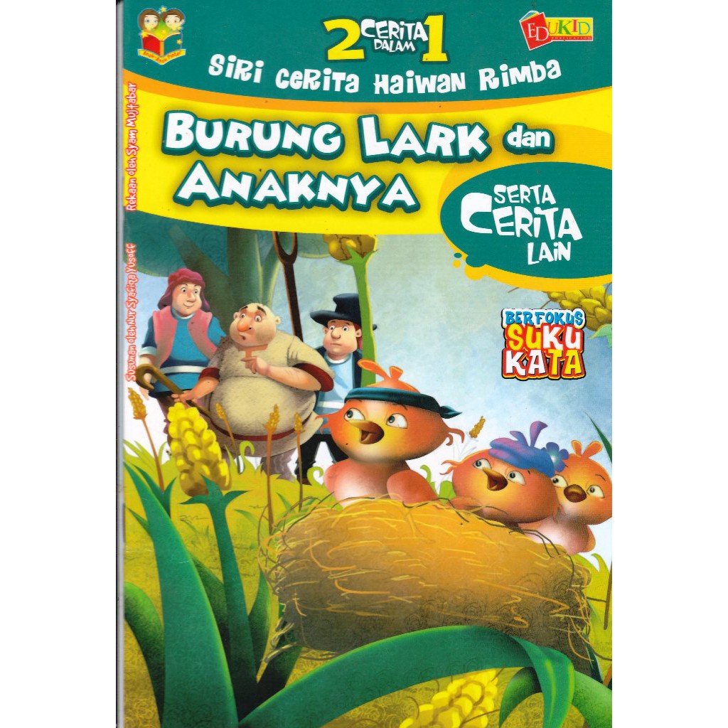 1 Set 6 Buah Buku Cerita Haiwan Rimba (2 Cerita dlm 1 Buku) Berfokus ...