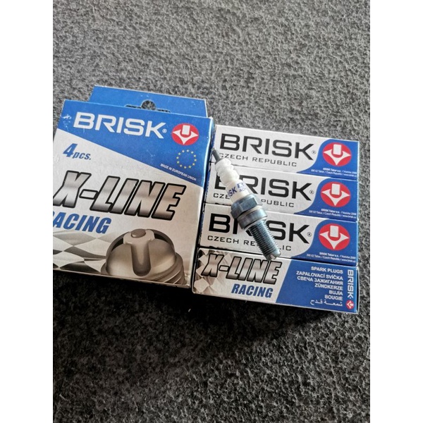 BRISK SPRAK PLUG X-LINE RACING 💯 %ORIGINAL | Shopee Malaysia
