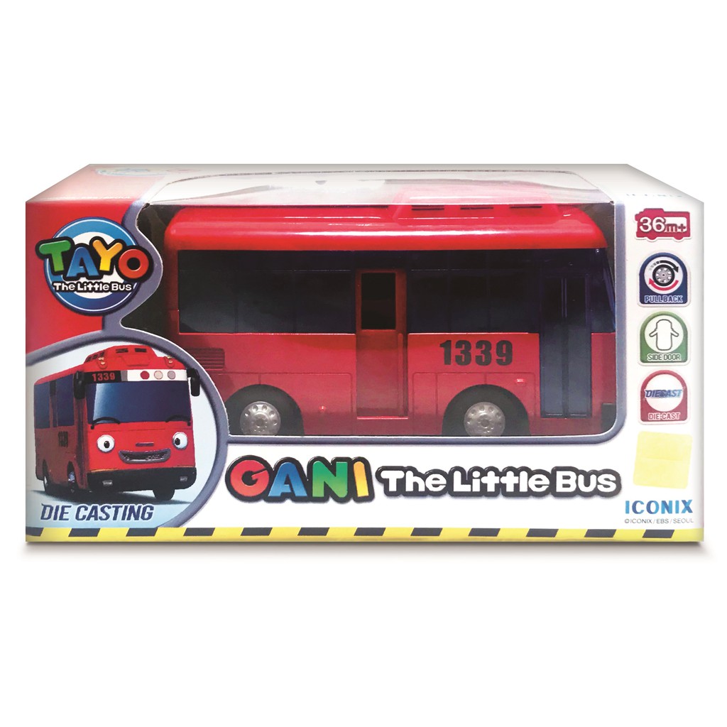 MERAH Tayo The Little Bus 117019 Diecast GANI - Red Pullback Original ...