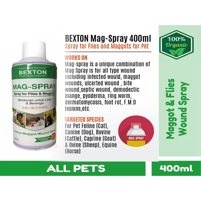 BEXTON Mag-Spray for Flies and Maggots 400ml | Shopee Malaysia