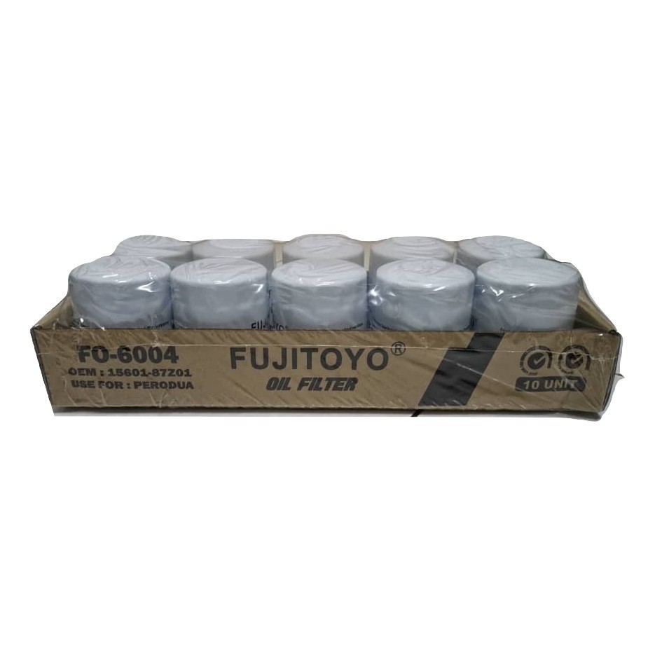 Fujitoyo Oil Filter FO-6004 *10 units - High Quality Perodua Oil Filter ...