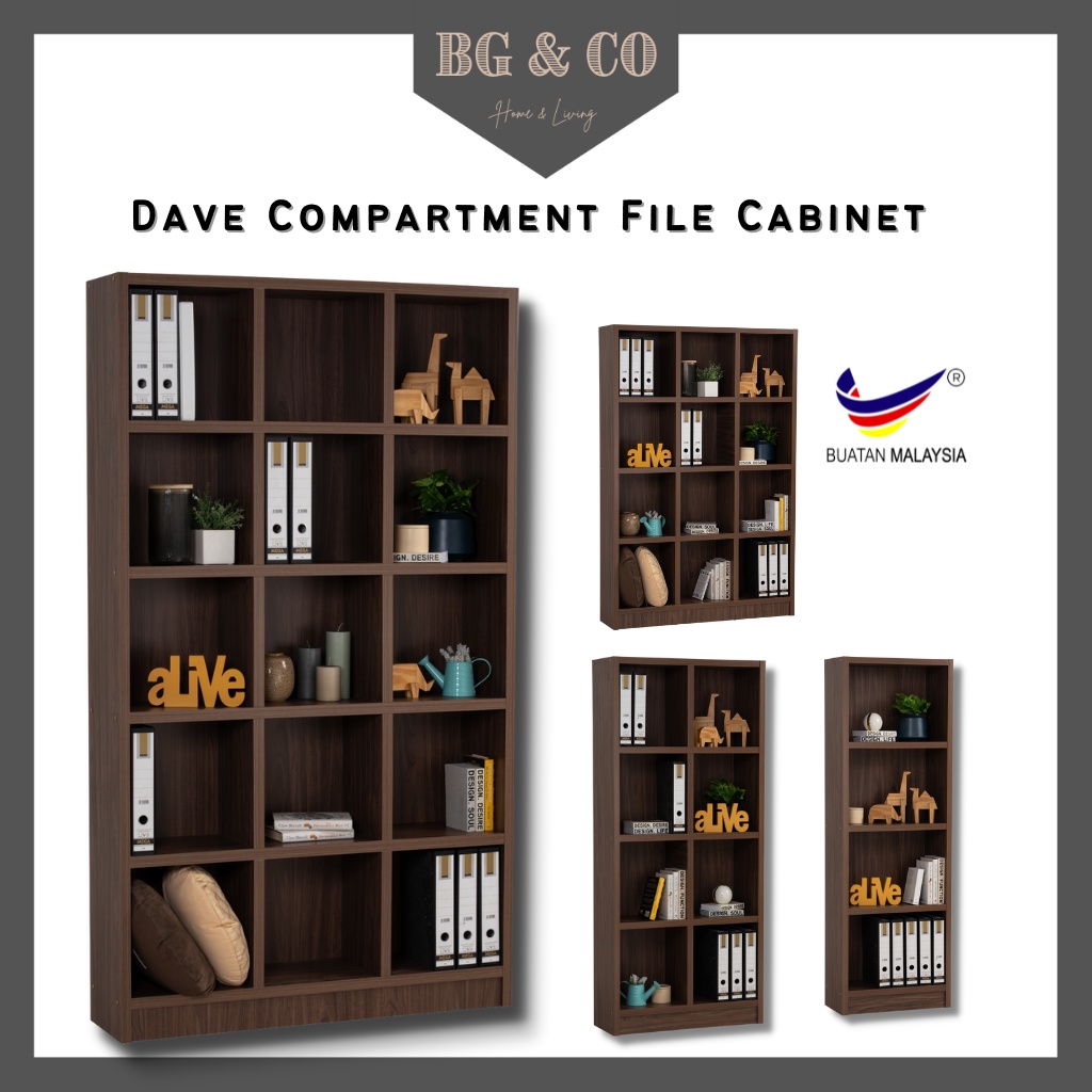 [6 OPTIONS] DAVE File Cabinet Display Cabinet Display Rack Book Rack ...