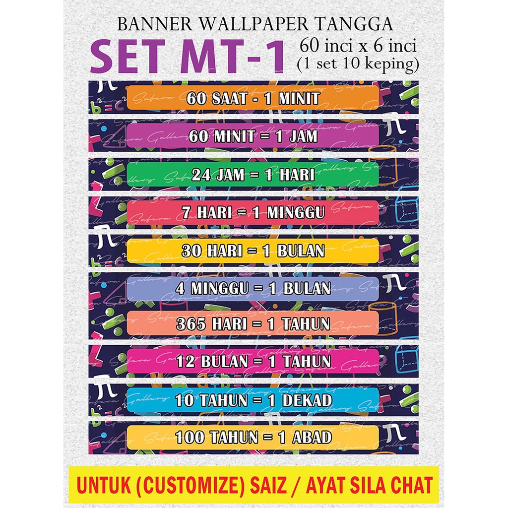 BANNER WALL banner tangga mural banner - MT 1 / customize | Shopee Malaysia