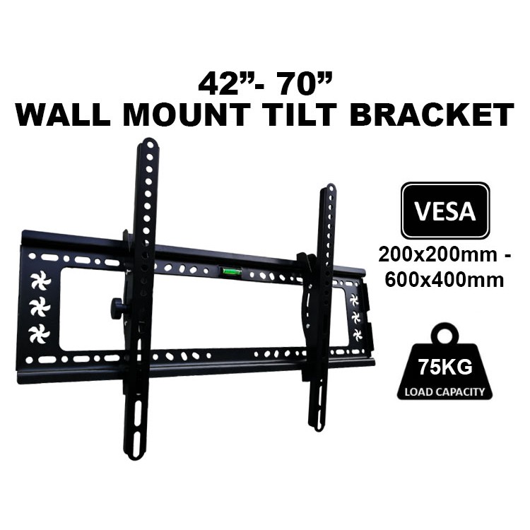 UNIVERSAL 32 - 75 TILT ADJUSTABLE UP DOWN LED LCD FLAT PANEL TV WALL ...