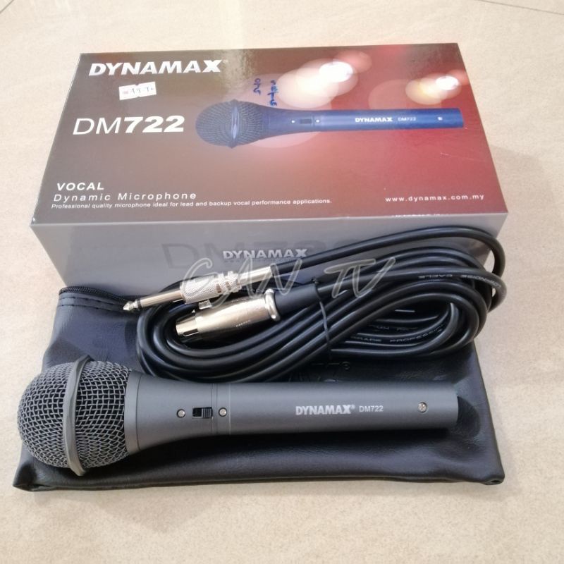 Original Dynamax DM722 DM-722 Vocal Dynamic Karaoke Wired Handheld Hand ...