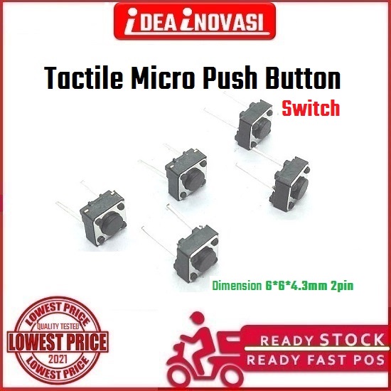 Tactile Micro Push Button Switch 2pin | Shopee Malaysia
