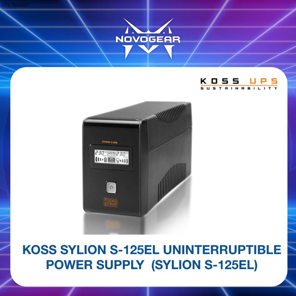 KOSS SYLION S-125EL UNINTERRUPTIBLE POWER SUPPLY (SYLION S-125EL ...