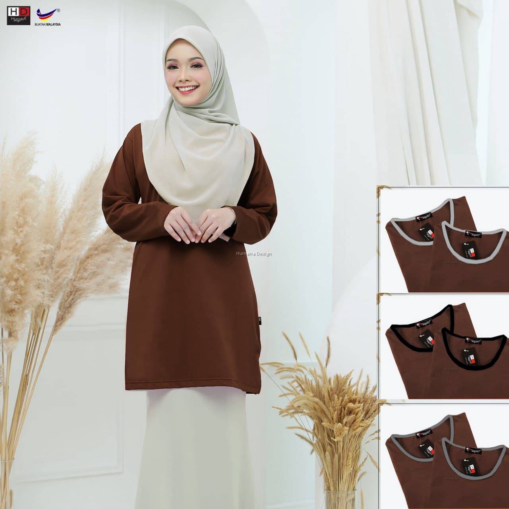 TSHIRT HUMAIRA DESIGN : MIX BASIC PLAIN (size S -3xl) (RANDOM COLOR FOR ...