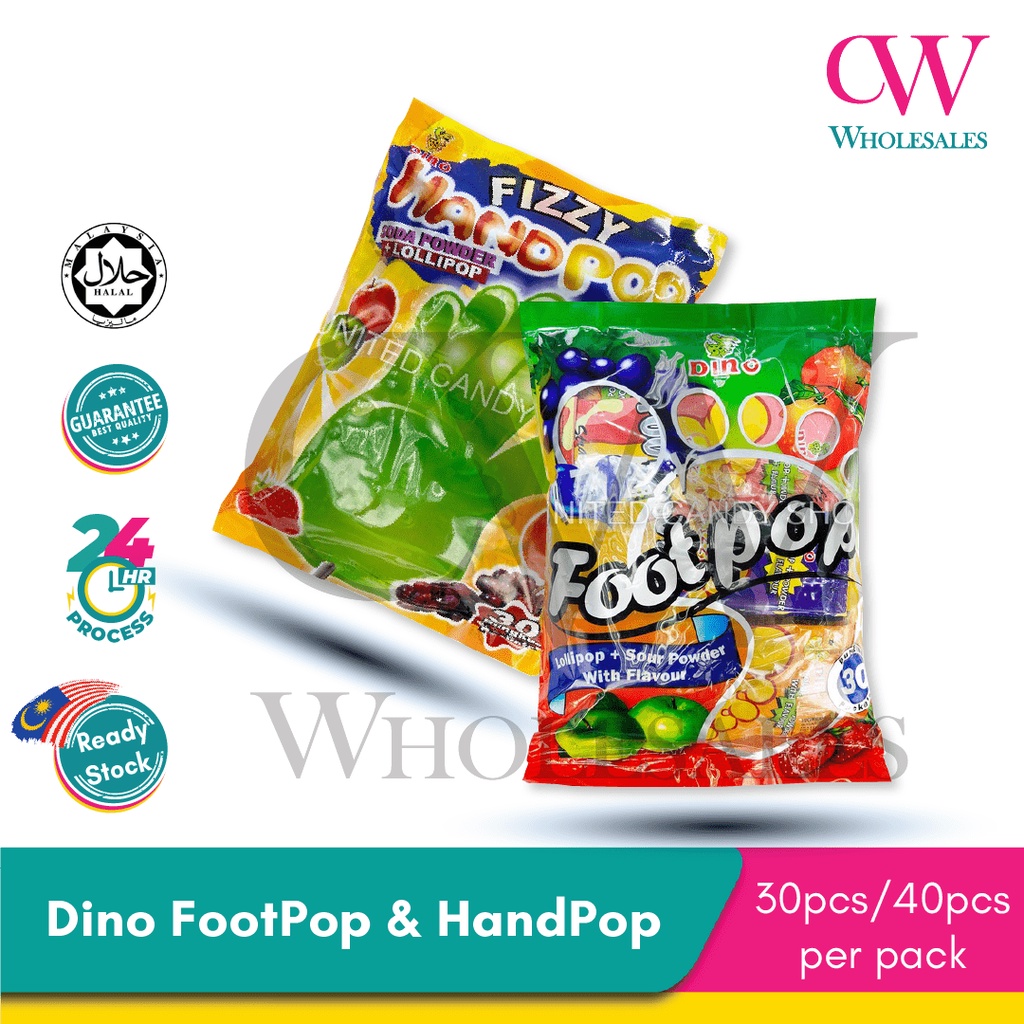 Dino Handpop Lollipop 30pcs per pack / Dino Handpop Lollipop 40pcs per ...