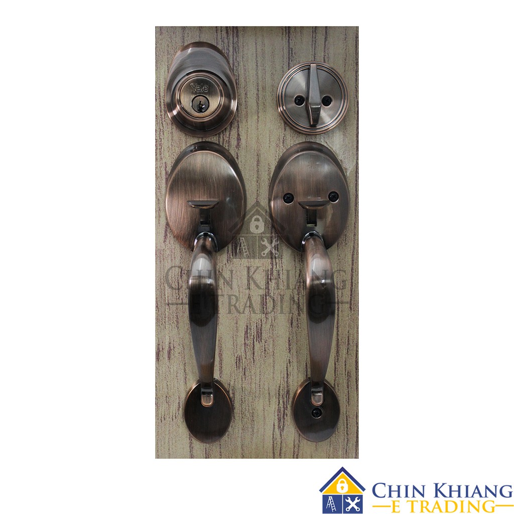 Yale 5588/US11 Series Tubular Double Door Entrance Handlesets Antique ...