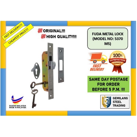 😍🔥 [READY STOCK] 🔥😍 1 PCS FUDA METAL LOCK (MODEL NO. 5370 - MS)/ KUNCI ...