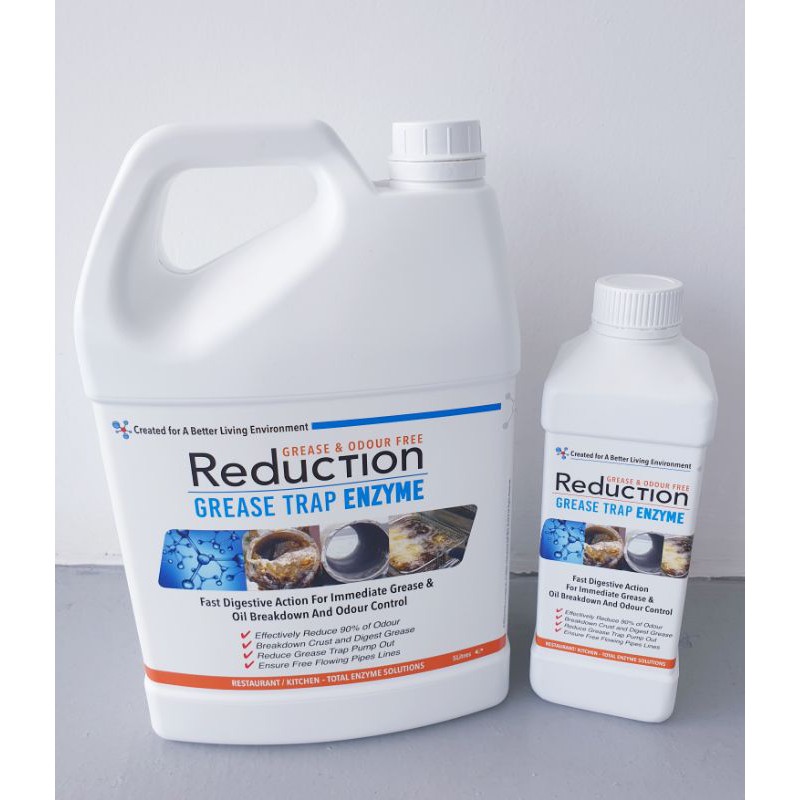 [Ready Stock]REDUCTION Grease Trap Enzyme , Maintenance and Solution ...