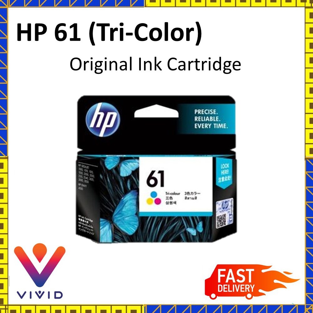 HP 61 Tri-color Ink Cartridge | Shopee Malaysia