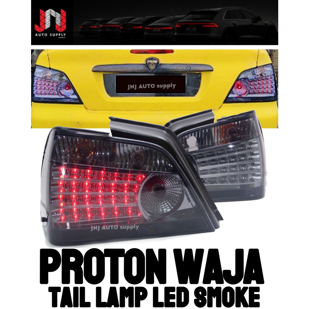 N8 Proton waja tail lamp led design smoke colour 1set2pcs bmw m5 design ...