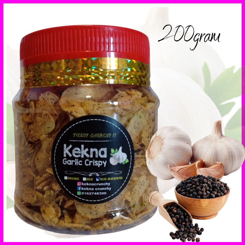 Garlic Crispy Blackpaper (kekna crunchy) | Shopee Malaysia