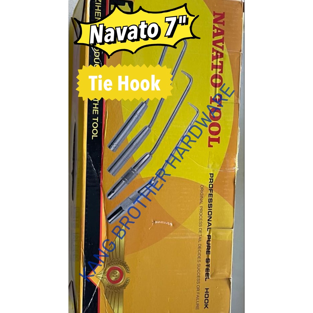 NAVATO 7" PURE REBAR STEEL TIE HOOK TYING | Shopee Malaysia