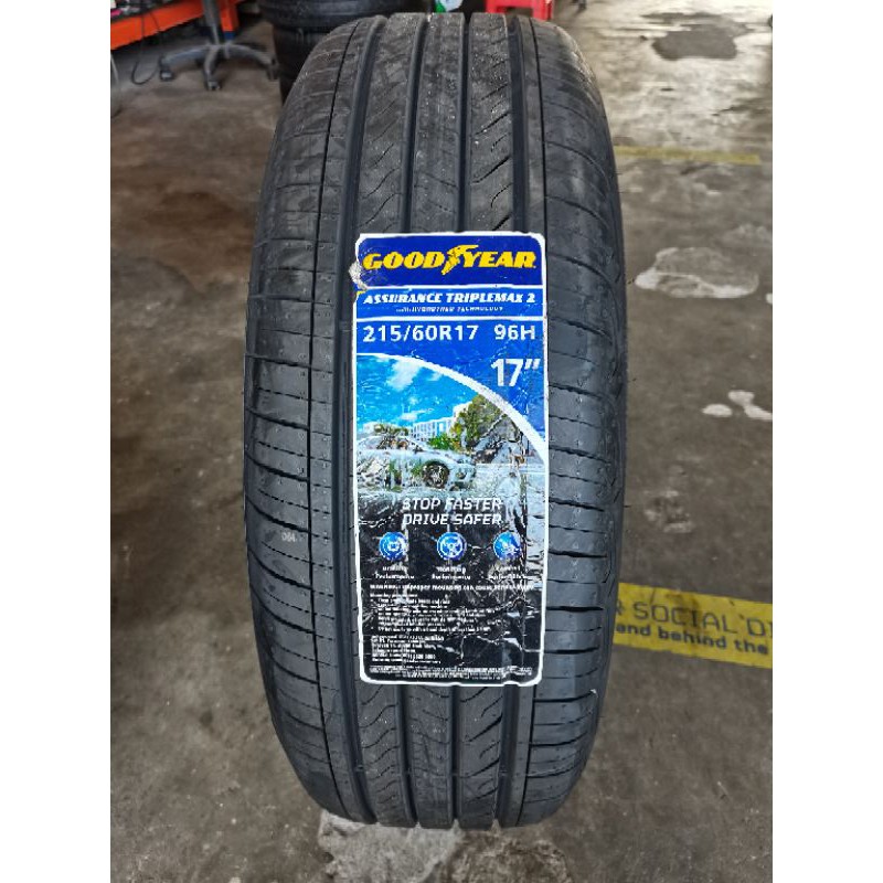 🔥215-60-17🔥GOODYEAR TRIPLEMAX 2 YEAR2023 | Shopee Malaysia