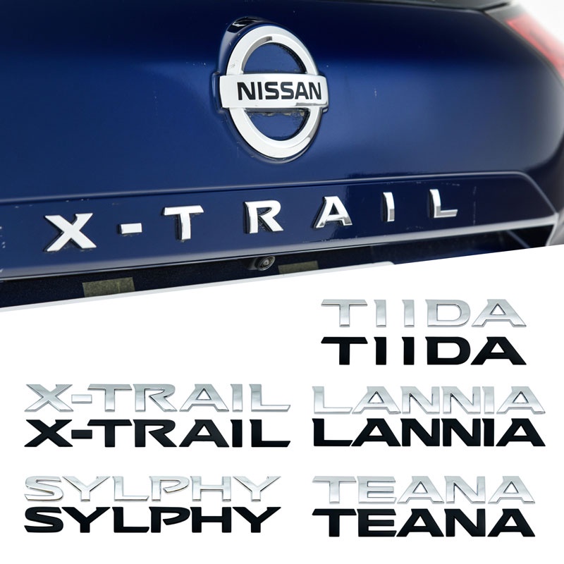 Car Decor 3D ABS Letter Logo Tail Emblem Badge Rear Decal For Nissan X ...