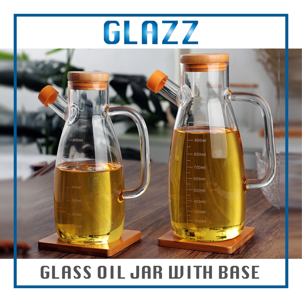 GLAZZ Seasoning Olive Oil Bottle Sauce Vinegar Minyak Masak 1kg Food ...