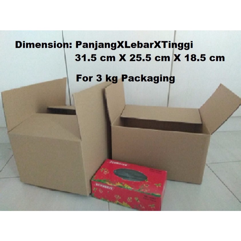 Kotak Carton 3 kg Packaging Courier Service Carton Box | Shopee Malaysia