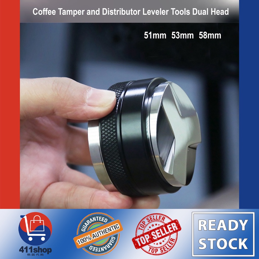 (Ready Stock 🇲🇾) Espresso Coffee Tamper and Distributor Leveler Tools ...