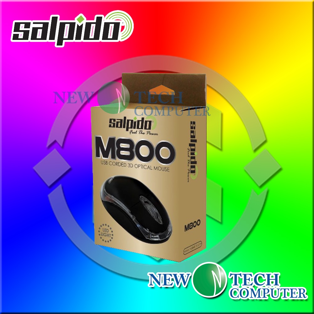Salpido M800 800 DPI M33 M35 1200 DPI USB Corded 3D Optical Mouse LED ...