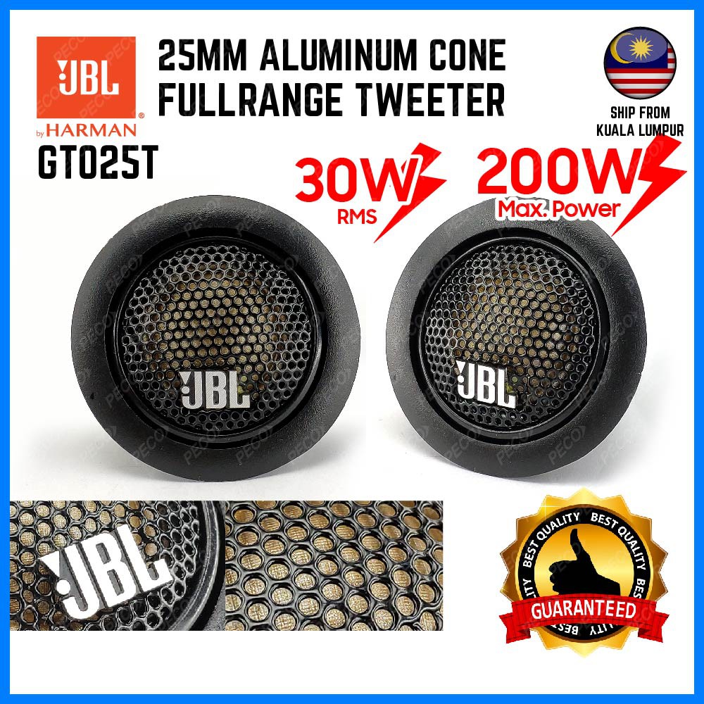 JBL GT025T 25mm Aluminum Cone Full Range Car Tweeter | Shopee Malaysia