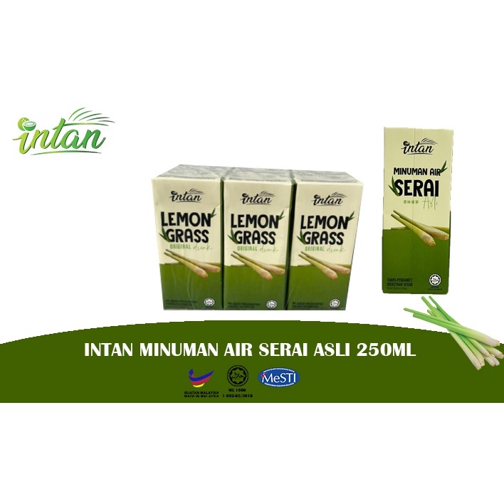 INTAN MINUMAN AIR SERAI ASLI 250ml x 6s | Shopee Malaysia