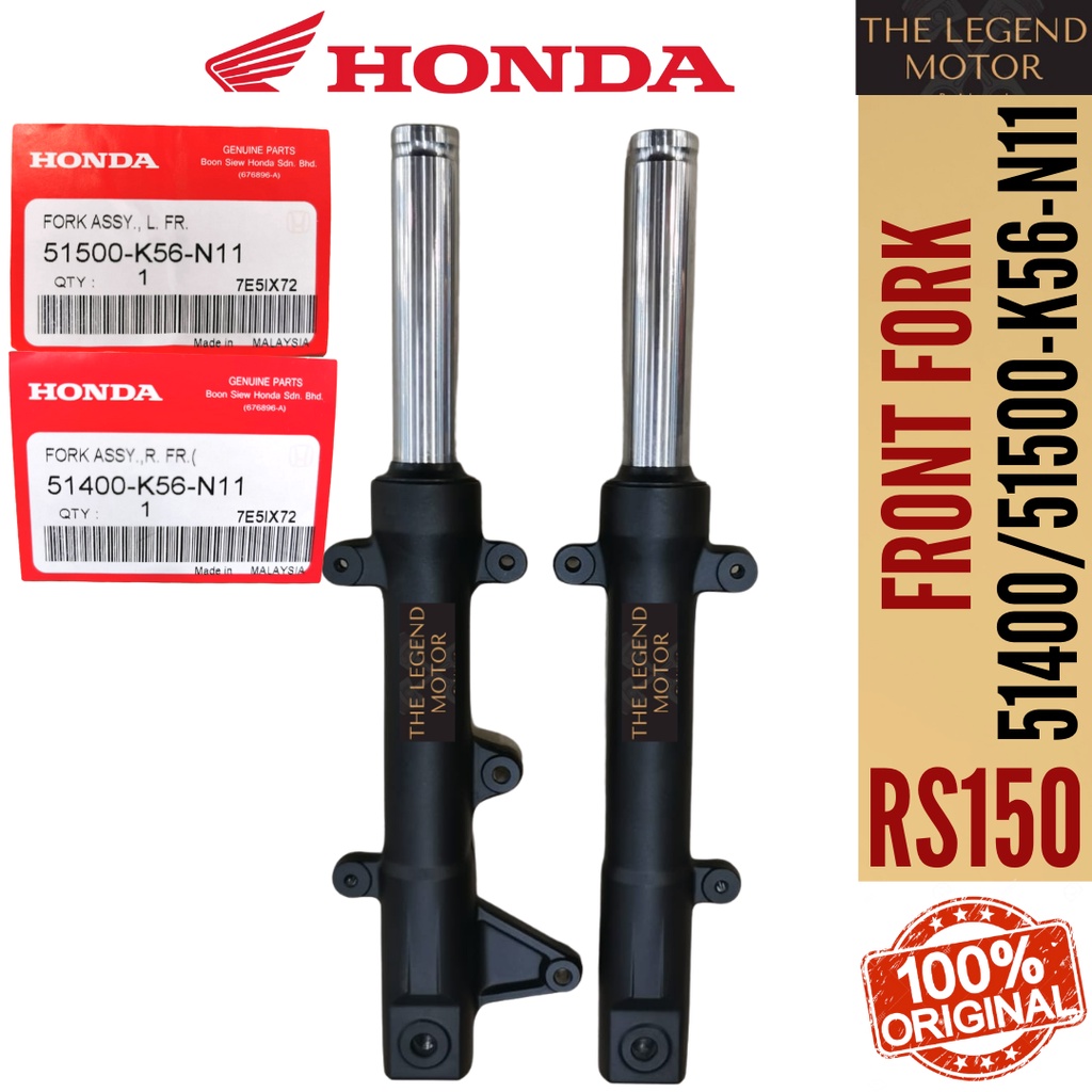 100% ORIGINAL HONDA RS 150 RS150 V1 V2 FRONT FORK SET DEPAN FOK FOCK ...