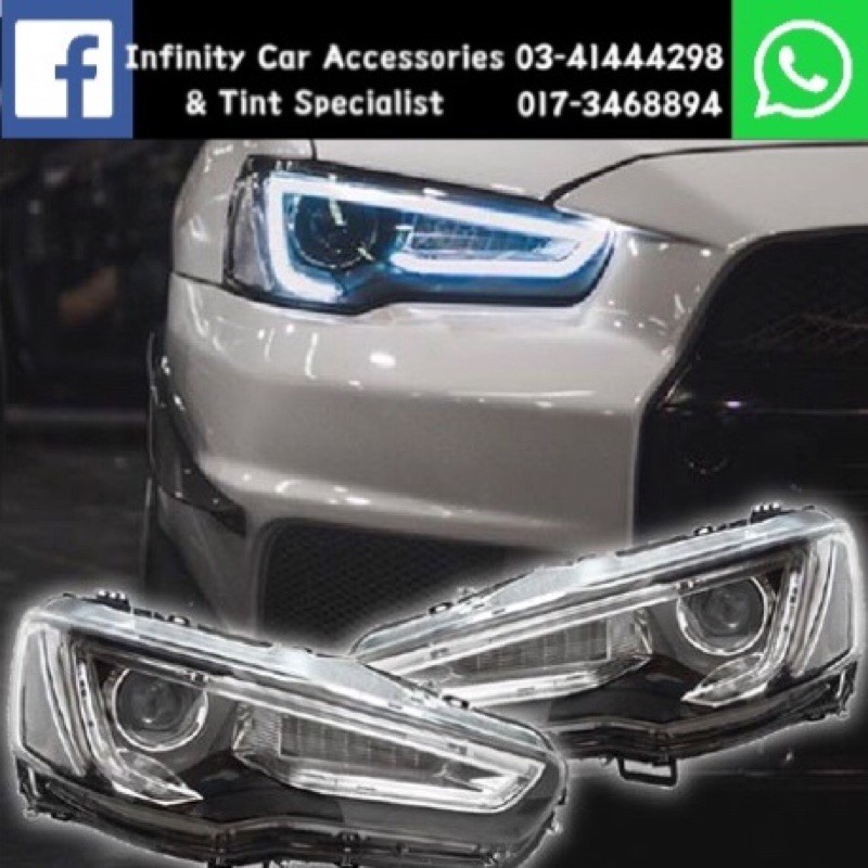 Mitsubishi Lancer Inspira led Headlamp Head lamp Light with signal ...