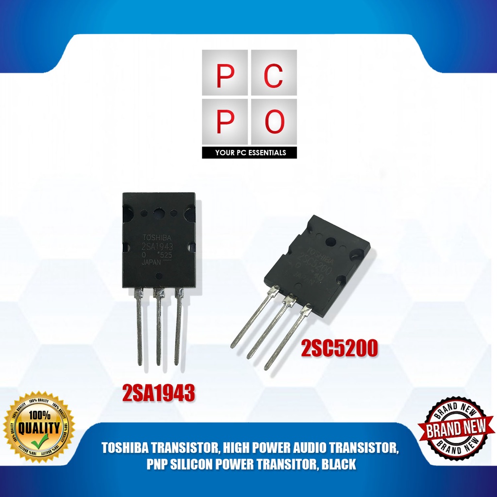 TOSHIBA TRANSISTOR, HIGH POWER AUDIO TRANSISTOR, PNP SILICON POWER ...
