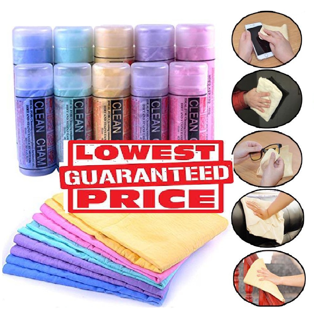 Clean Cham Car Nature Real Leather Washing Cloth Cleaning Towel Wipes ...