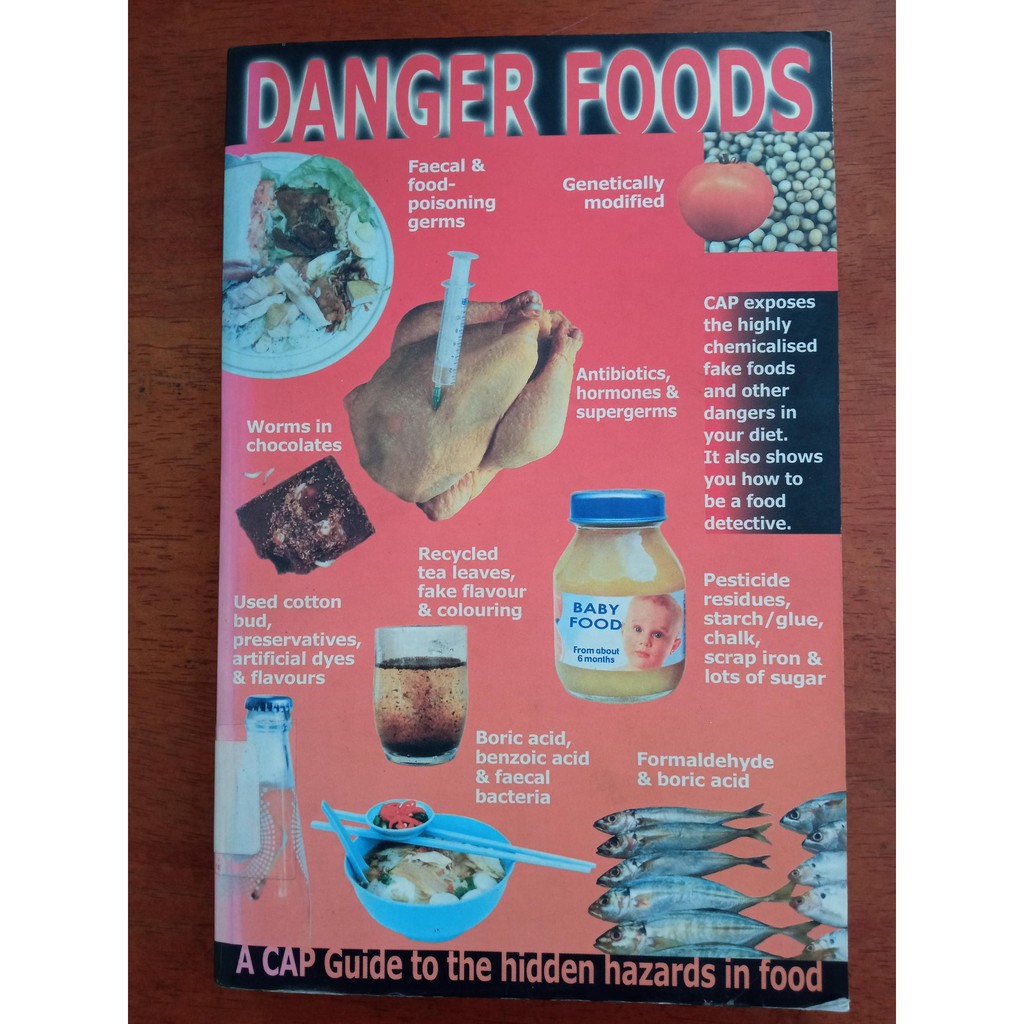 Danger Foods A Cap Guide To The Hidden Hazards In Food-USED | Shopee ...