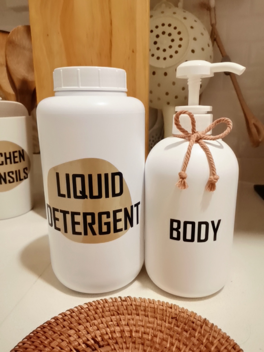 SWEETY Minimalist Liquid Laundry Detergent Softener Container Aesthetic ...