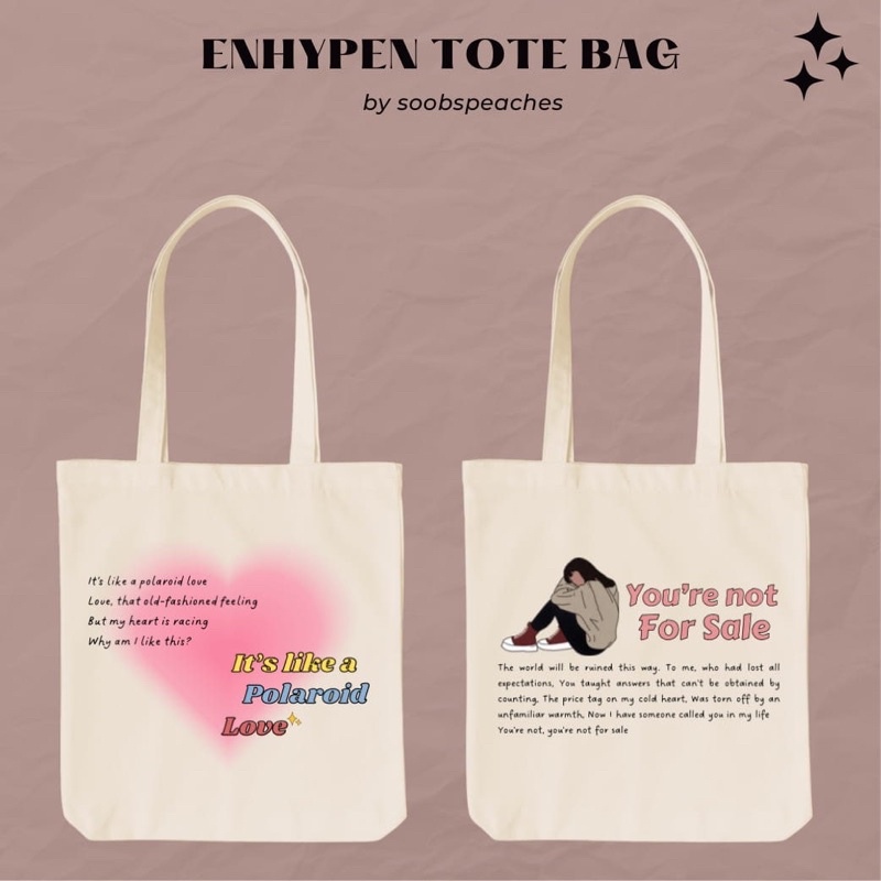 ENHYPEN AESTHETIC TOTE BAG | Shopee Malaysia