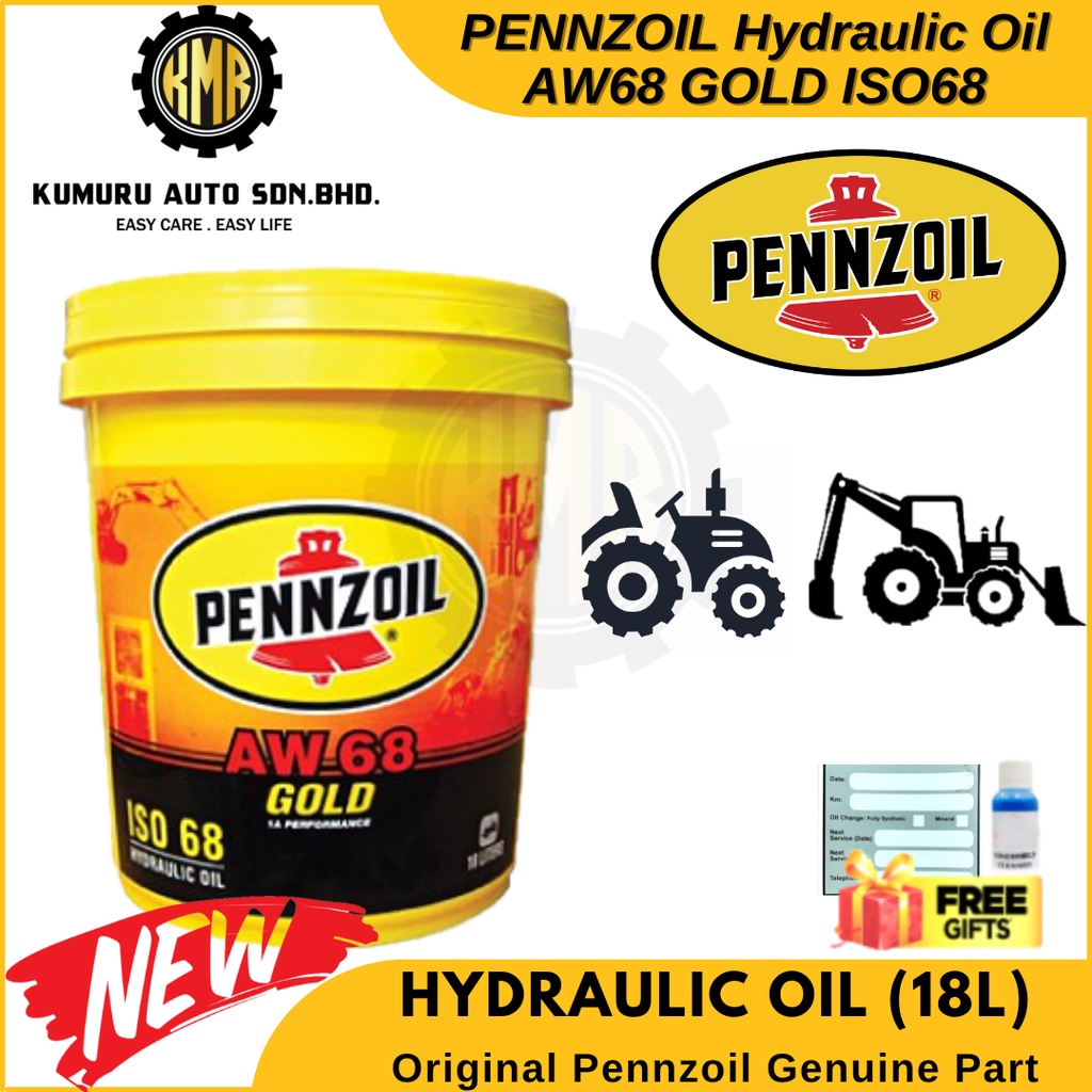 PENNZOIL Hydraulic Oil AW68 GOLD 18Liter | Shopee Malaysia